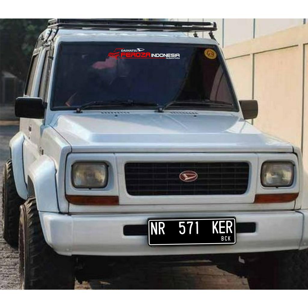 Jual stiker cutting kaca mobil FEROZA indonesia 60cm | Shopee Indonesia