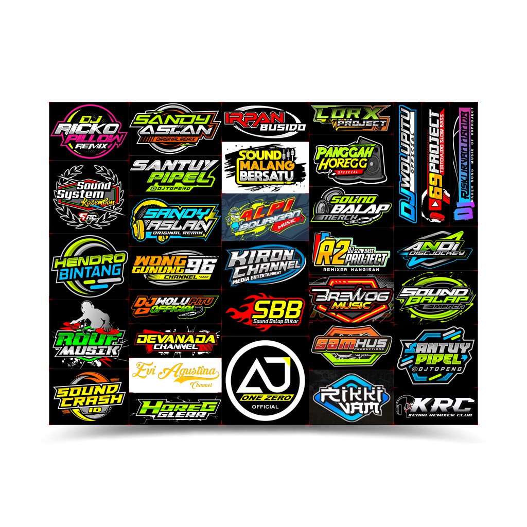 Jual 11.11 sticker remix DJ / Stiker DJ Remixer / 69 project / Brewog ...