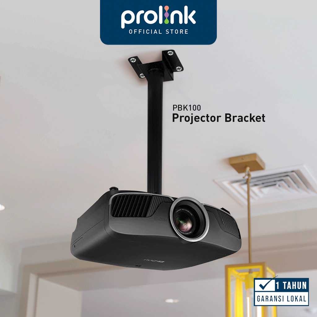 Jual Bracket Projector PROLINK Universal White or Black sambungan tiang ...