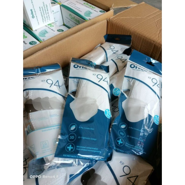 Jual Masker KF94 Orlee KEMENKES 4PLY isi 10 pcs KF 94 4 Ply Earloop Evo ...