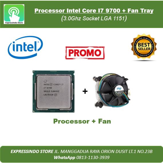 Jual Processor Intel Core I7 9700 + Fan Tray (3.0Ghz Socket LGA 1151) | Shopee Indonesia