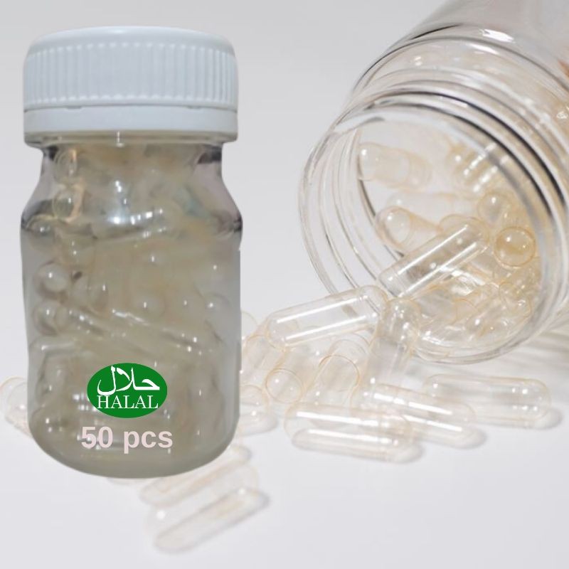 Jual Cangkang Kapsul Kosong Ukuran "0" Transparan / Bening Bersertifikat Halal | Shopee Indonesia