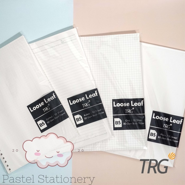 Jual Refill Binder B5 Bookpaper Dotted Grid Plain Ruled TRG - Isi Loose ...