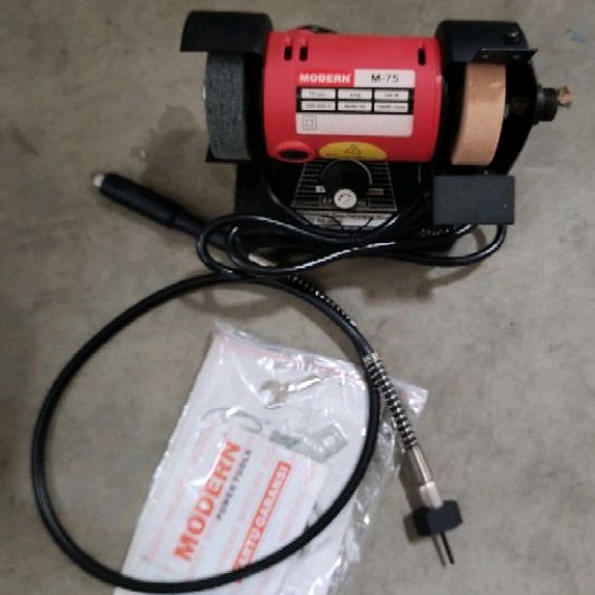 Jual mesin grinda mini M-75 MODERN (+ flexible Shaft) | Shopee Indonesia