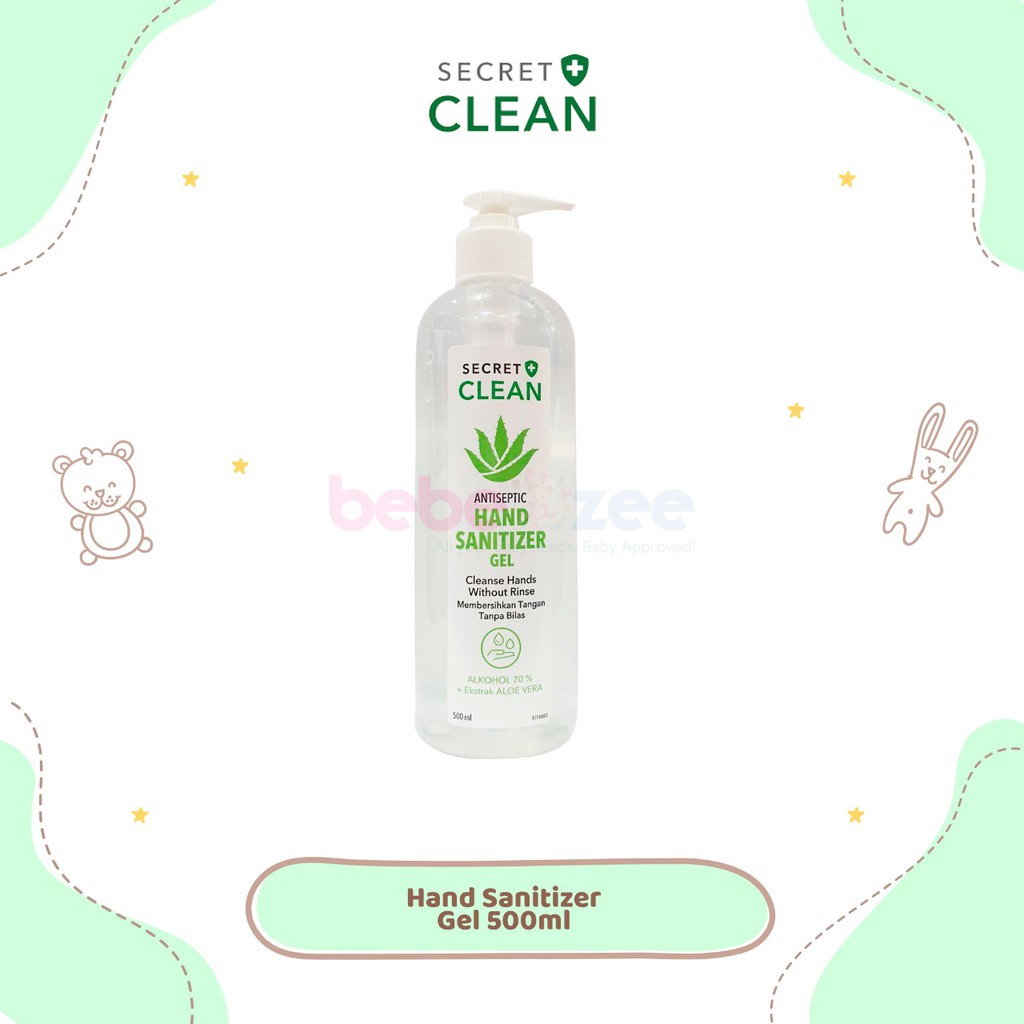 Jual Secret Clean Antiseptic Hand Sanitizer Gel 500ml | Shopee Indonesia