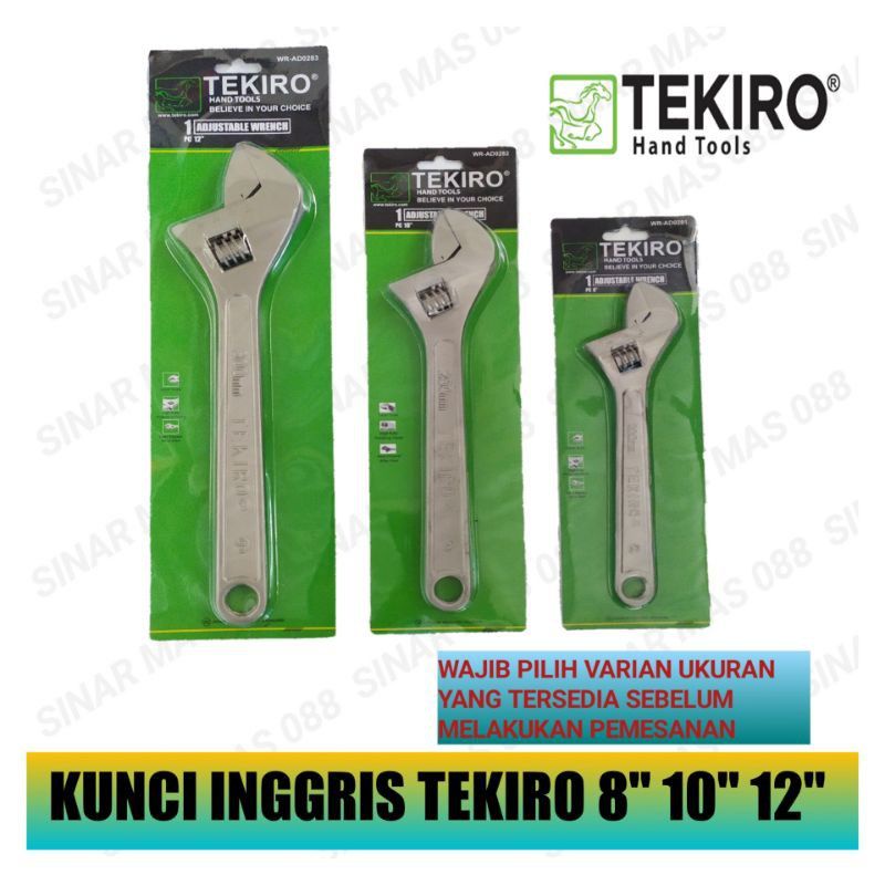 Jual Tekiro kunci Inggris 12"/Adjustable Wrench 12 INCH | Shopee Indonesia