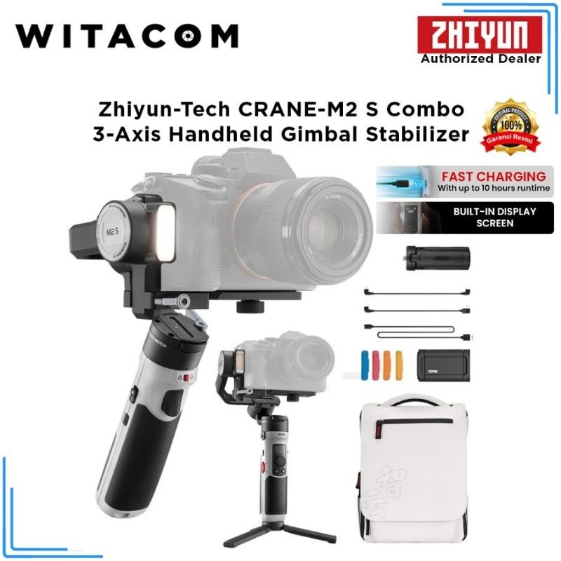 Jual Zhiyun Crane M2S / M2 S 3-Axis Handheld Gimbal Stabilizer ...