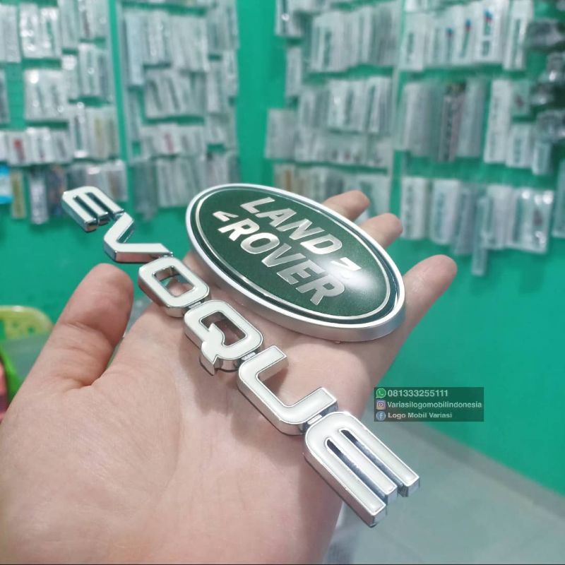 Jual Emblem logo set land rover dan evoque ukuran original land rover ...