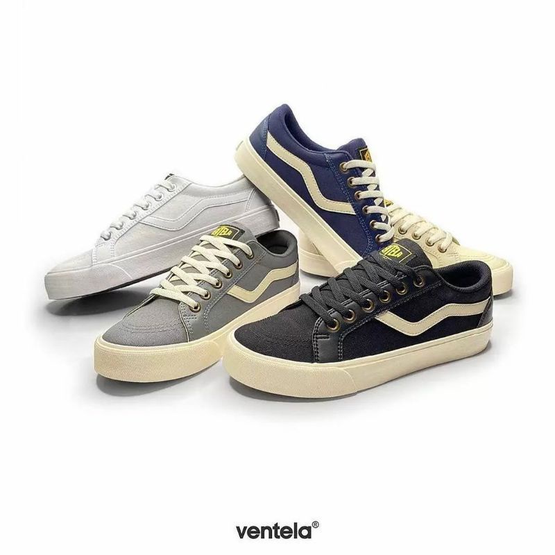 Jual Sepatu Ventela Republic Low Black Natural / Black Gum / Grey / Navy 100% Original Indonesia ...