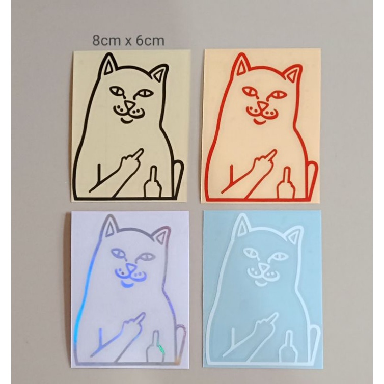 Jual STICKER CUTTING ANIMASI KUCING LUCU STICKER MOTOR MOBIL LAPTOP ...