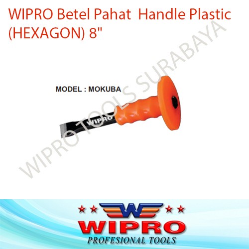 Jual Tatah Beton Betel Pahat Handle Plastic (HEXAGON) WIPRO 8" inch ...