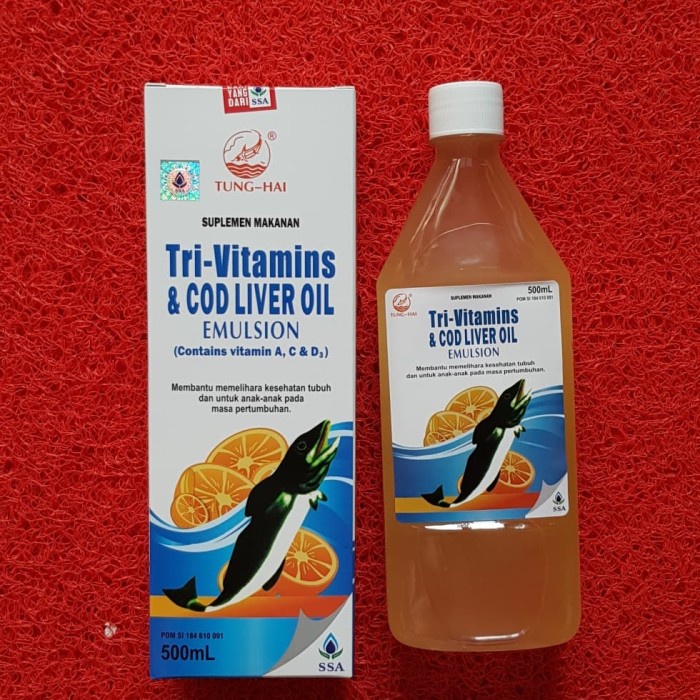 Jual MINYAK IKAN TUNGHAI - TUNG HAI FISH LIVER OIL EMULSION SYRUP PILIH ...