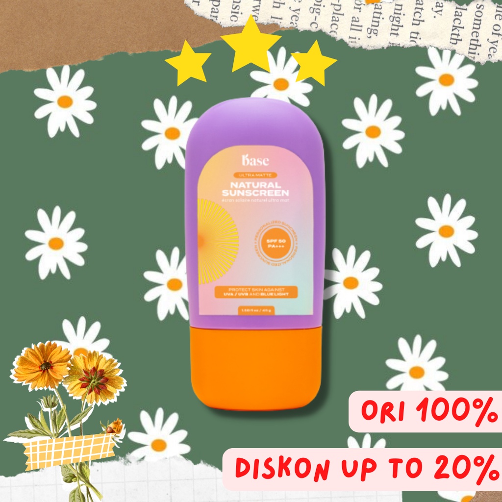 Jual BASE Ultra Matte Natural Sunscreen SPF 50 PA+++ | Shopee Indonesia