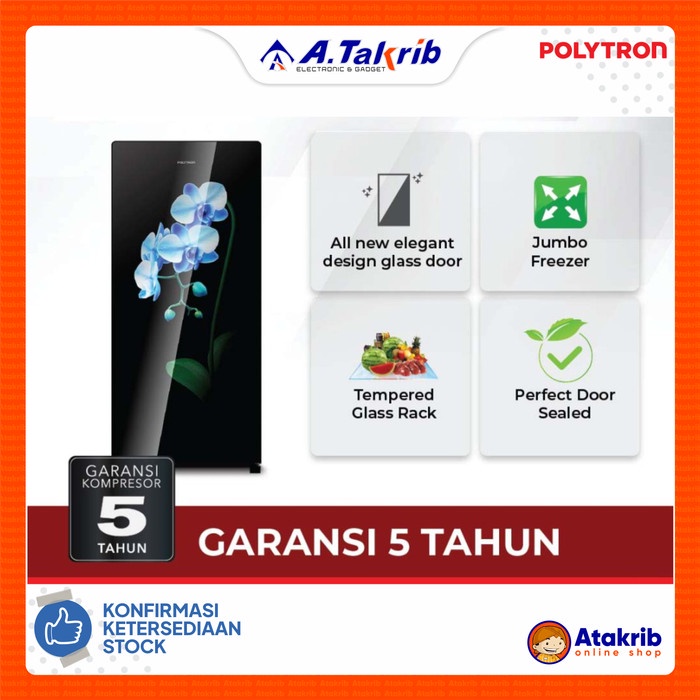 Jual POLYTRON KULKAS 1 PINTU PRA-18MOB Belleza 180 liter | Shopee Indonesia