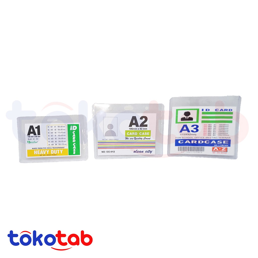 Jual Name Tag Tebal Kaku/ ID Card Case/ Card Holder/ Card Case A1 A2 A3 ...