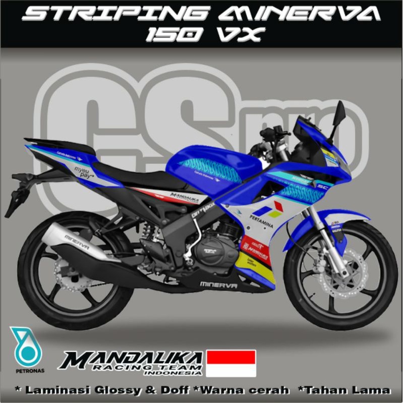 Jual Sticker Striping Minerva 150 Decal semi full / Stiker motor ...