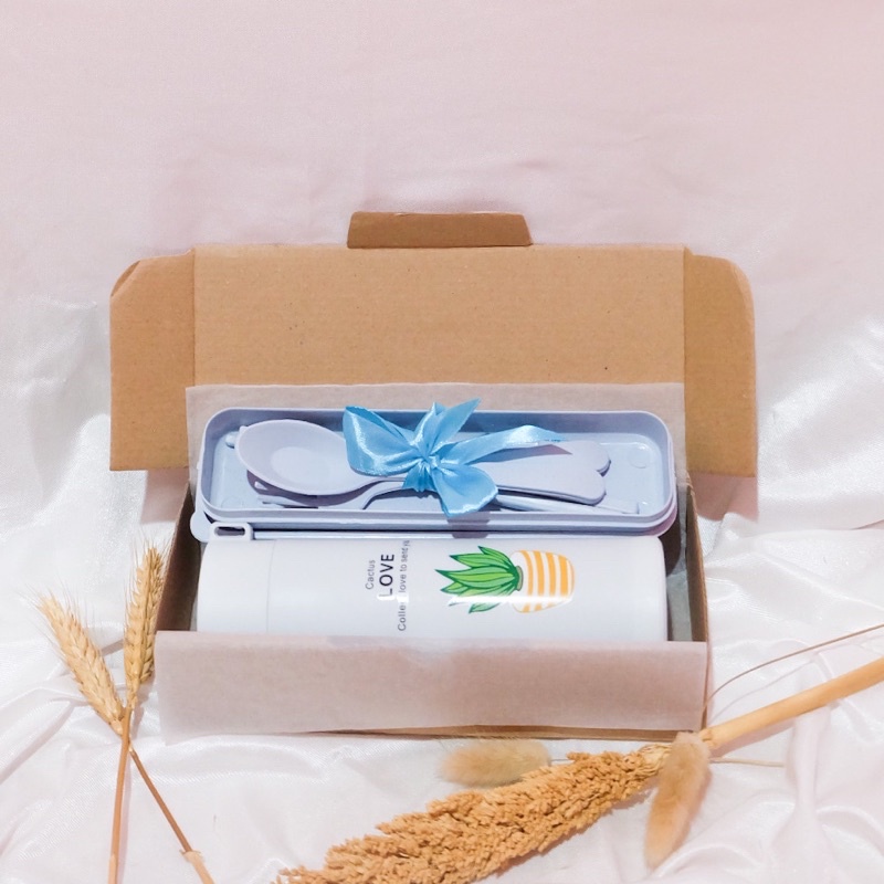 Jual Hampers Gift Box Mini | Alat Makan Set | Souvenir | Botol Kaca ...