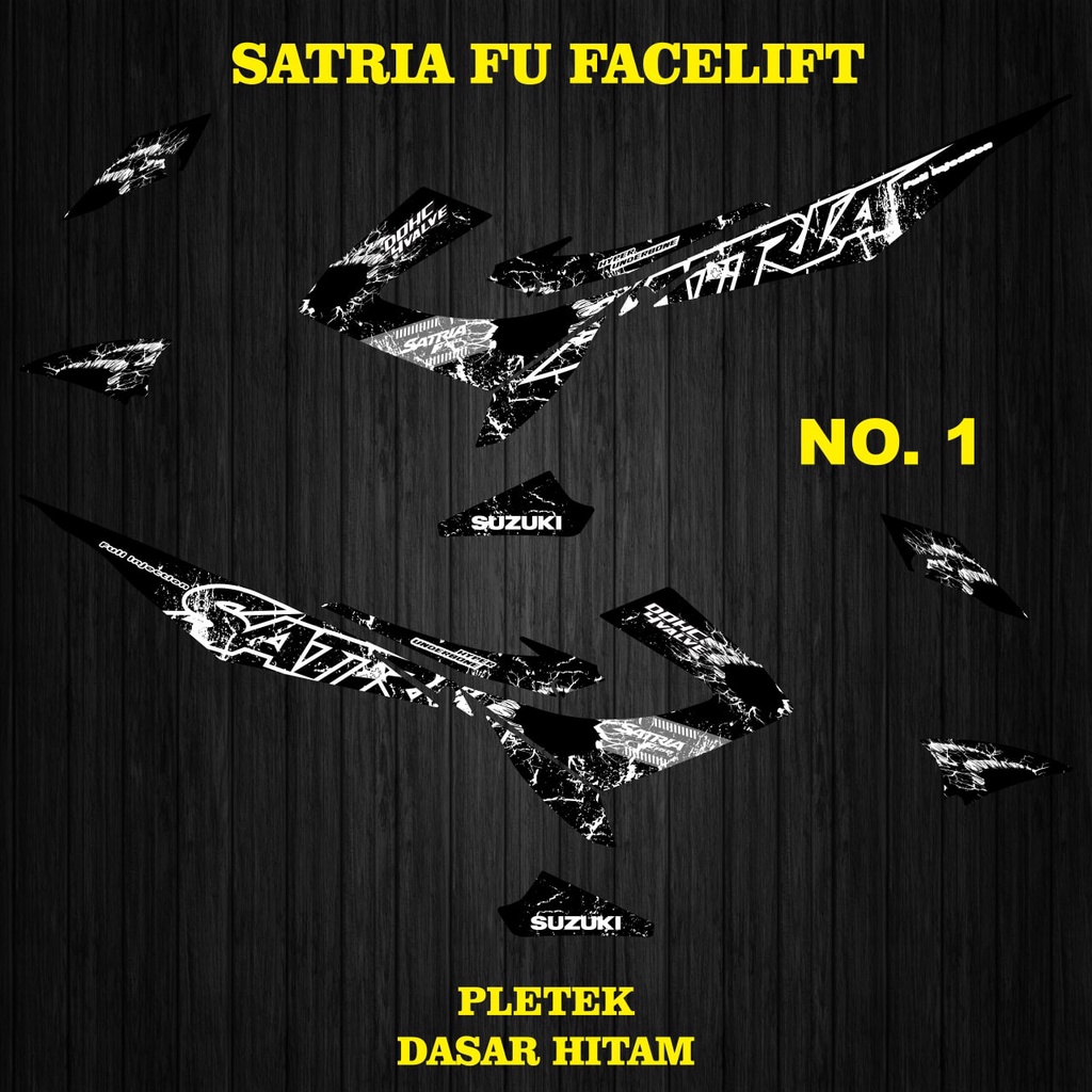 Jual stiker variasi striping sticker list motor Satria FU FACELIFT ...