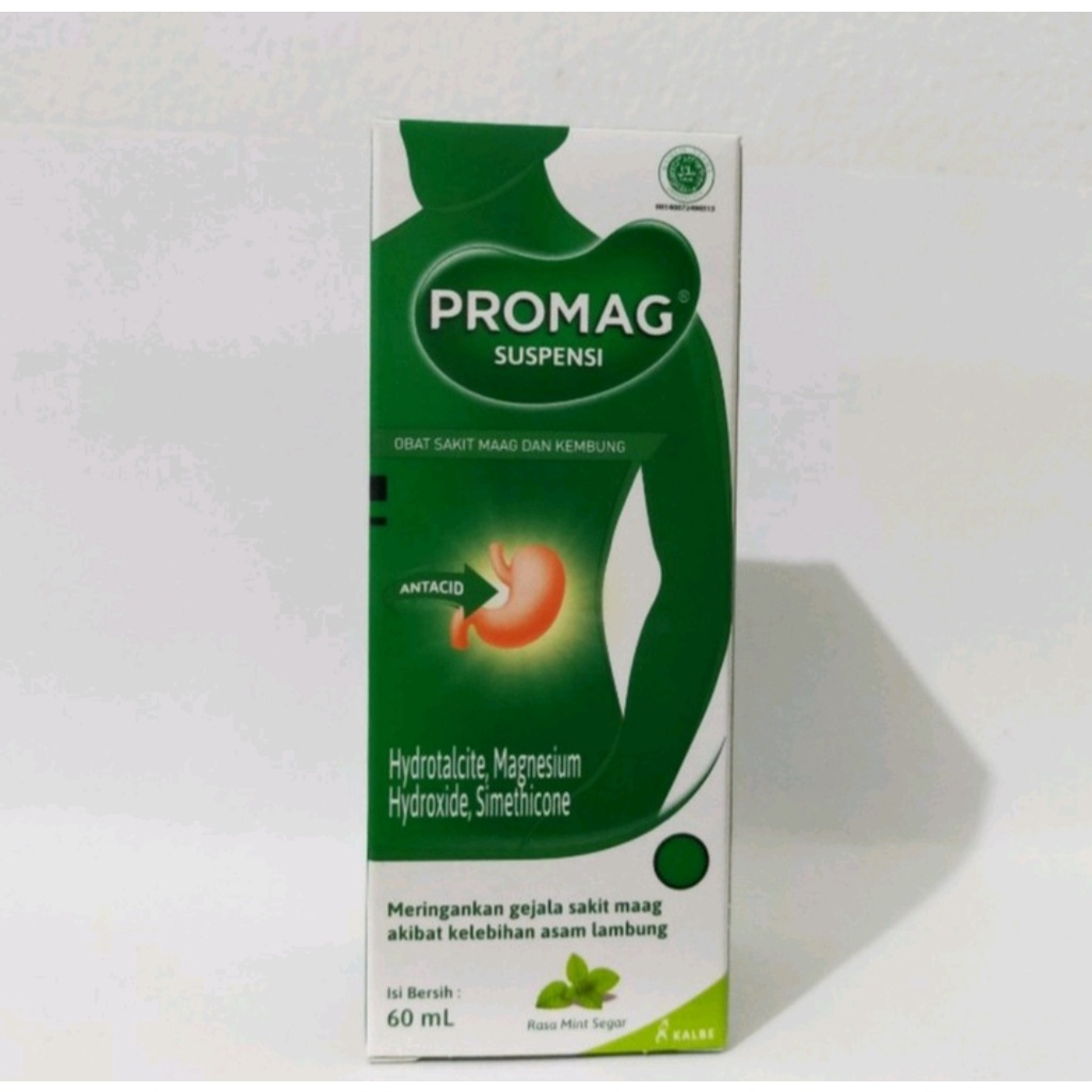 Jual Promag Suspensi Cair Obat Sakit Maag dan Kembung kemasan Botol 60 ...