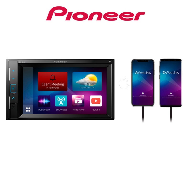 Jual Pioneer DMH A245BT – Head Unit 2Din 6,2 Inch WebLink | Shopee Indonesia