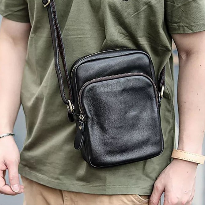 Jual Tas Kulit Asli Pria Model Selempang - Tas Selempang Kulit Asli ...