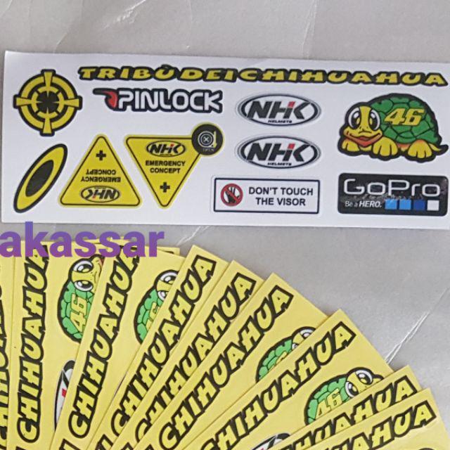Jual Stiker Kaca Helm KYT Scotlight Sticker Set Visor Helm Full Face ...
