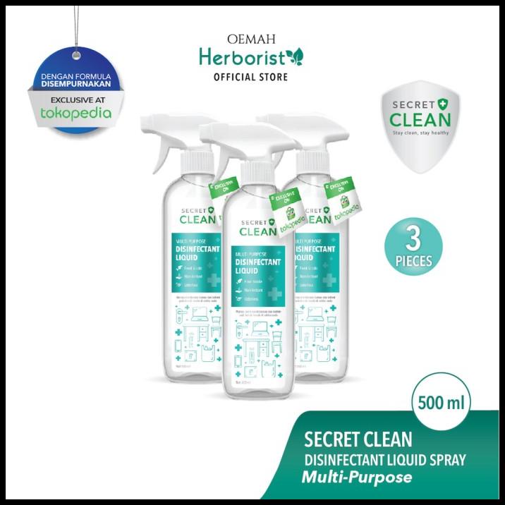 Jual Secret Clean Food Grade Disinfectant Liquid 500Ml - Kemasan Baru 3 ...