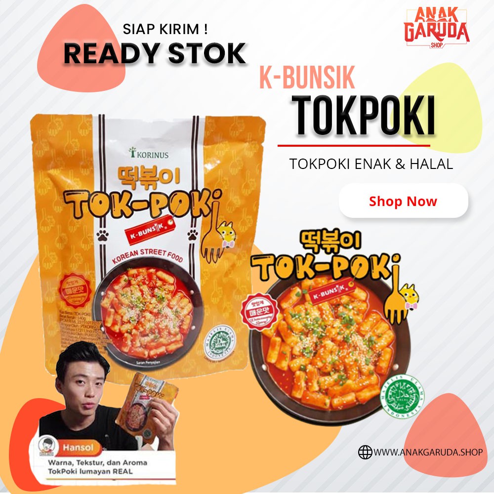 Jual TOKPOKI SPICY / TOKPOKI HALAL / KORINUS K - BUNSIK TOKPOKI ...