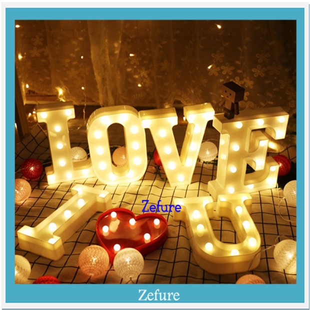 Jual 1 Lampu LED HURUF Ukuran 22 cm (Huruf A -Z) dan Angka (0-9) Led ...