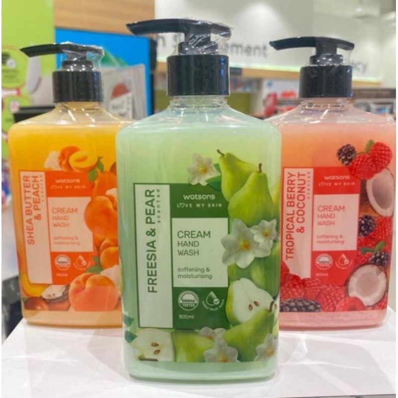 Jual Watsons Scented Cream Hand Wash 500ml / Sabun Cuci Tangan | Shopee ...