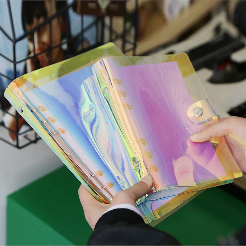 Jual BINDER 6 Ring TRANSPARAN BINDER COVER HOLOGRAM A5 A6 | Shopee ...