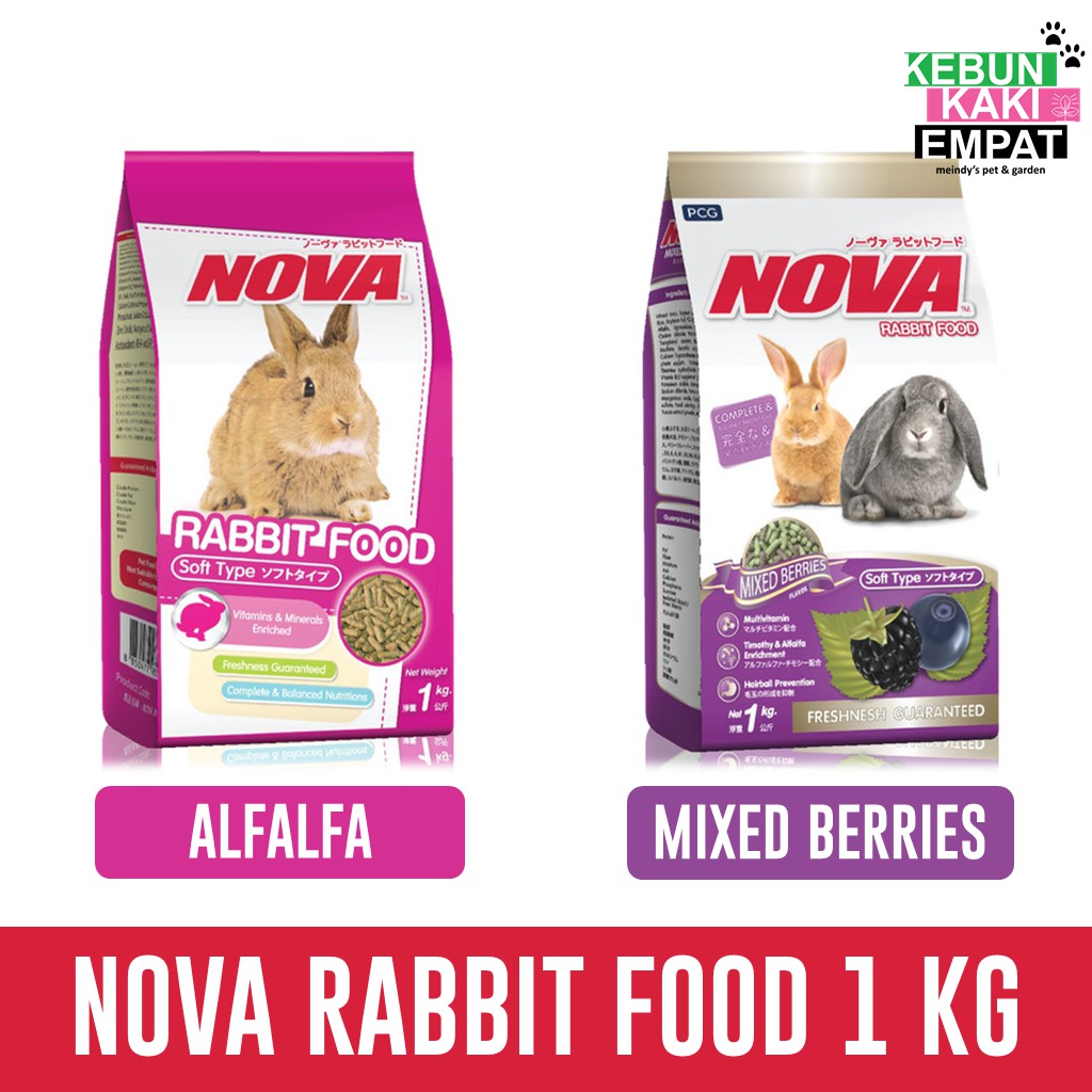 Jual Nova Rabbit Food All Variants 1 kg makanan kering kelinci | Shopee ...