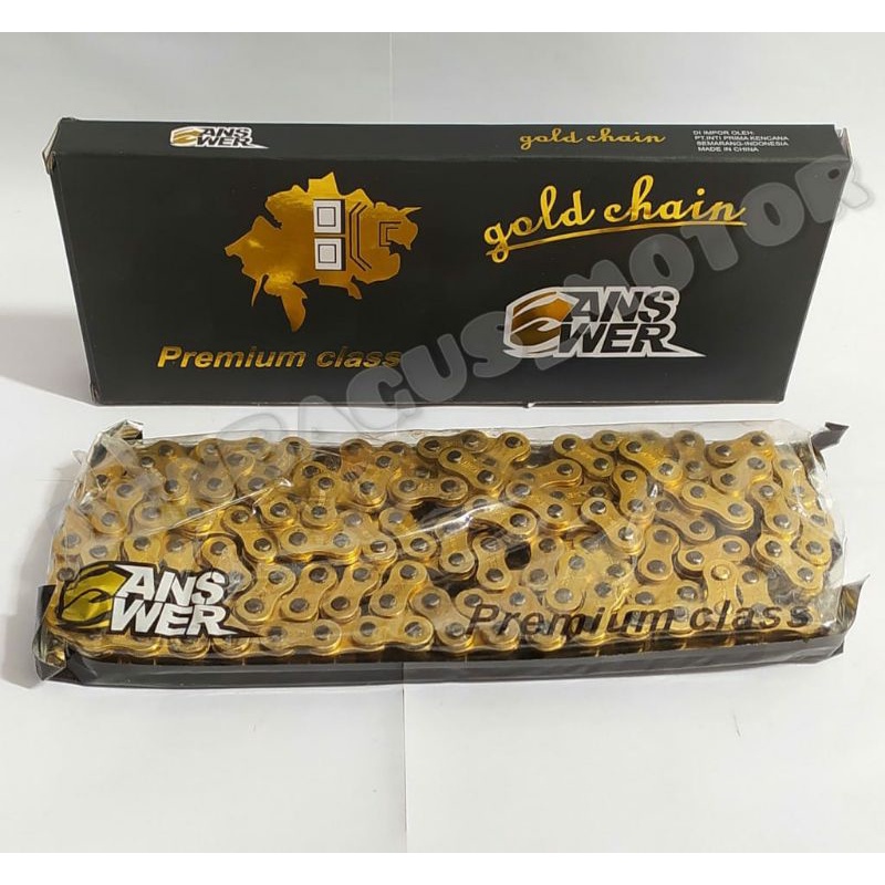 Jual RANTAI SEPEDA MOTOR GOLD MERK ANSWER 428H-140L/RANTAI MOTOR ...