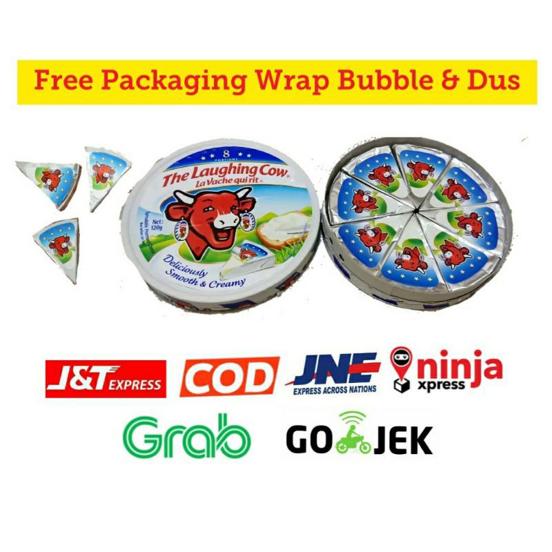 Jual The Laughing Cow / Belcube 8 Triangle segitiga 8x15gr | Shopee ...