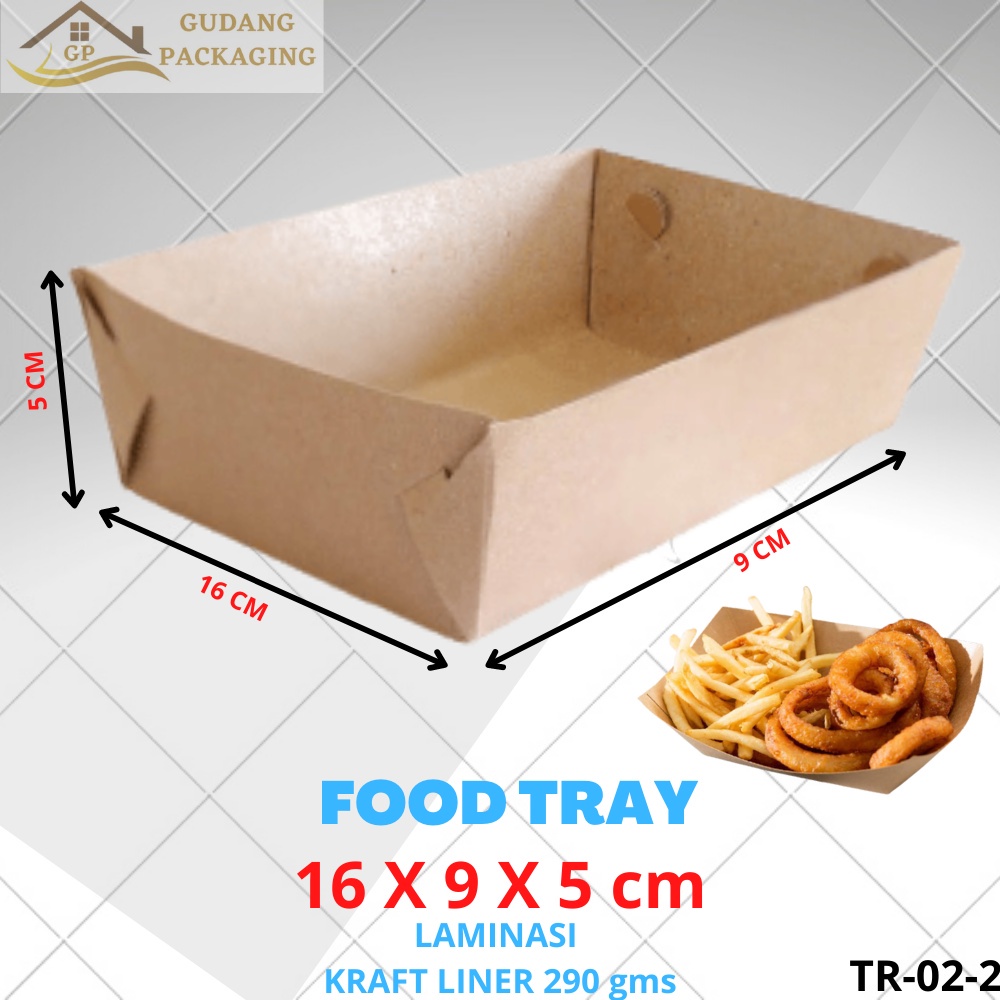 Jual BOX DUS KOTAK TRAY MAKANAN KENTANG DONAT SOSIS NASI TEBAL 290gsm ...