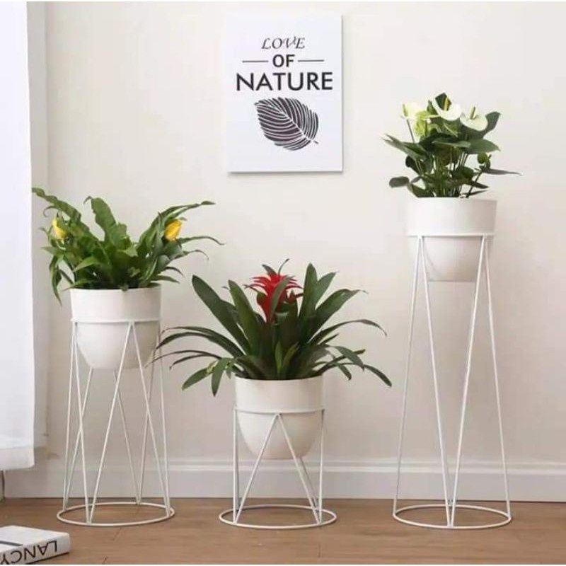 Jual standing pot set murah isi 3 /standing pot minimalis | Shopee ...