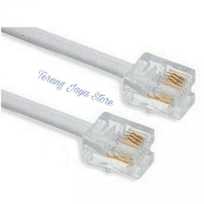Jual mqtw05e Kabel Line Telepon Rumah 10 Meter / Kabel Roset Telepon Rj ...