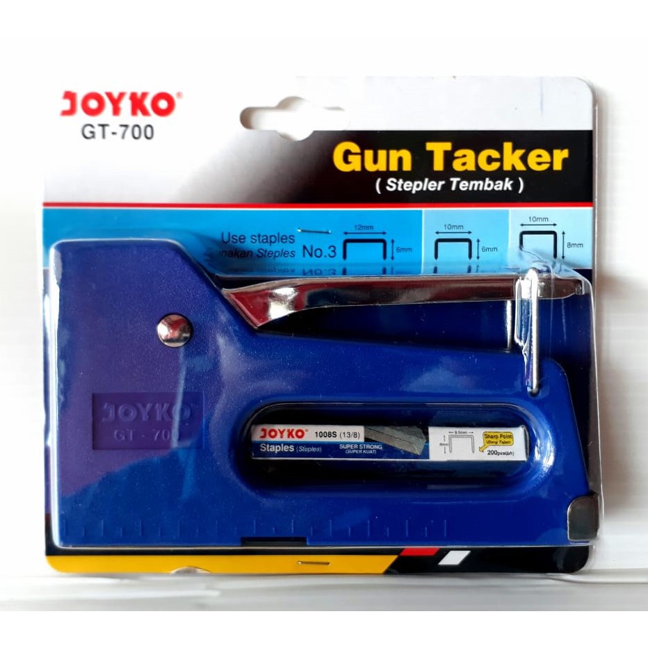 Jual Staples Tembak Joyko GT-700 ( Gun tacker ) ORIGINAL 100% | Shopee ...
