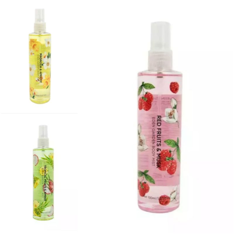 Jual Miniso Body Mist 150ml Red Fruit and Musk Magnolia Apricot ...