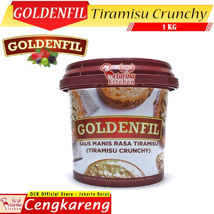 Jual GOLDENFIL Tiramisu Crunchy 1 Kg - Selai Olesan Roti - HALAL ...