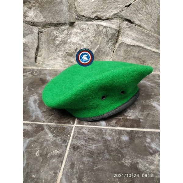 Jual BARET KODAM JATAH/BARET HIJAU JATAH/BARET TNI ASLI | Shopee Indonesia