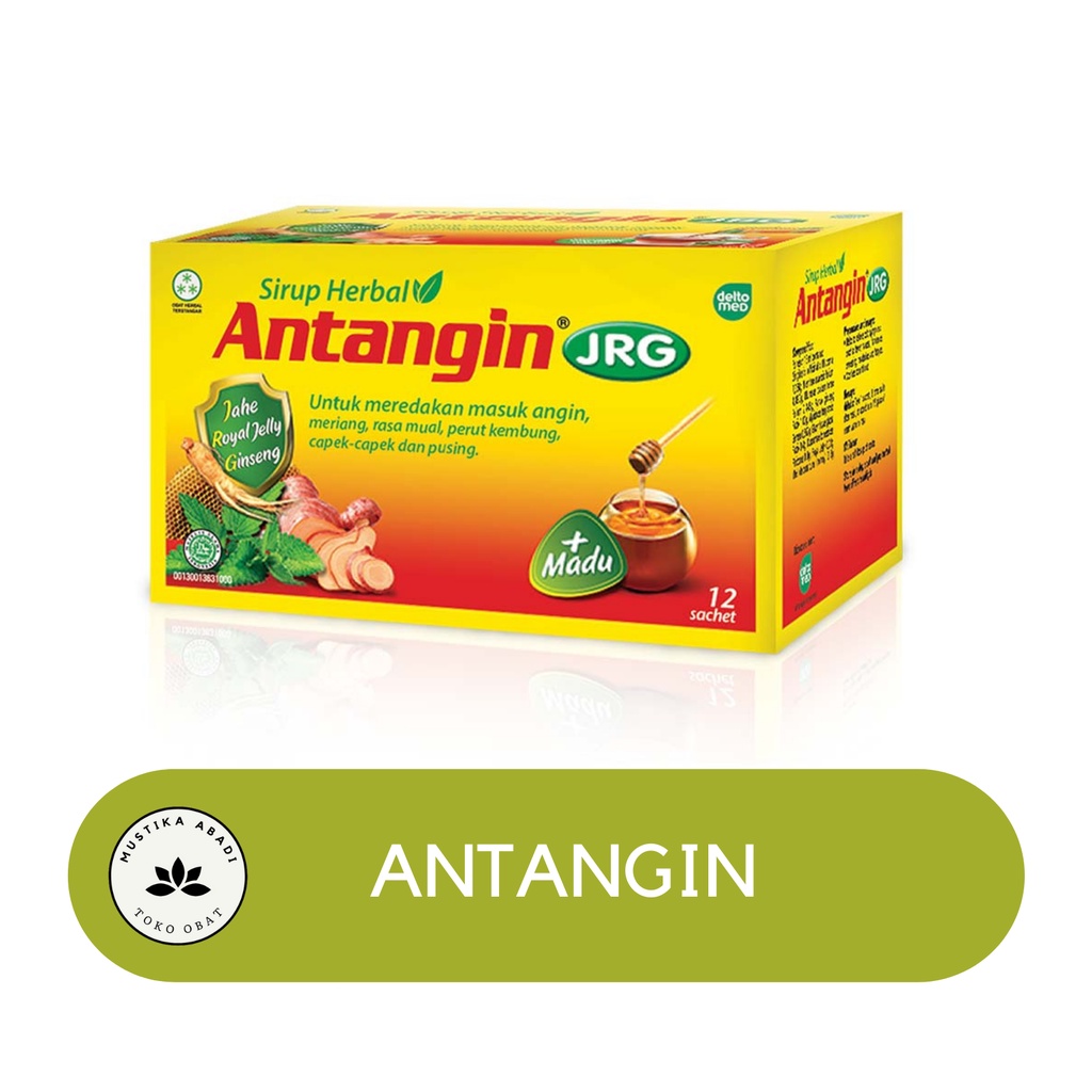 Jual Antangin JRG Cair Isi 12 Sachet Sirup Obat Herbal - 1 box | Shopee ...