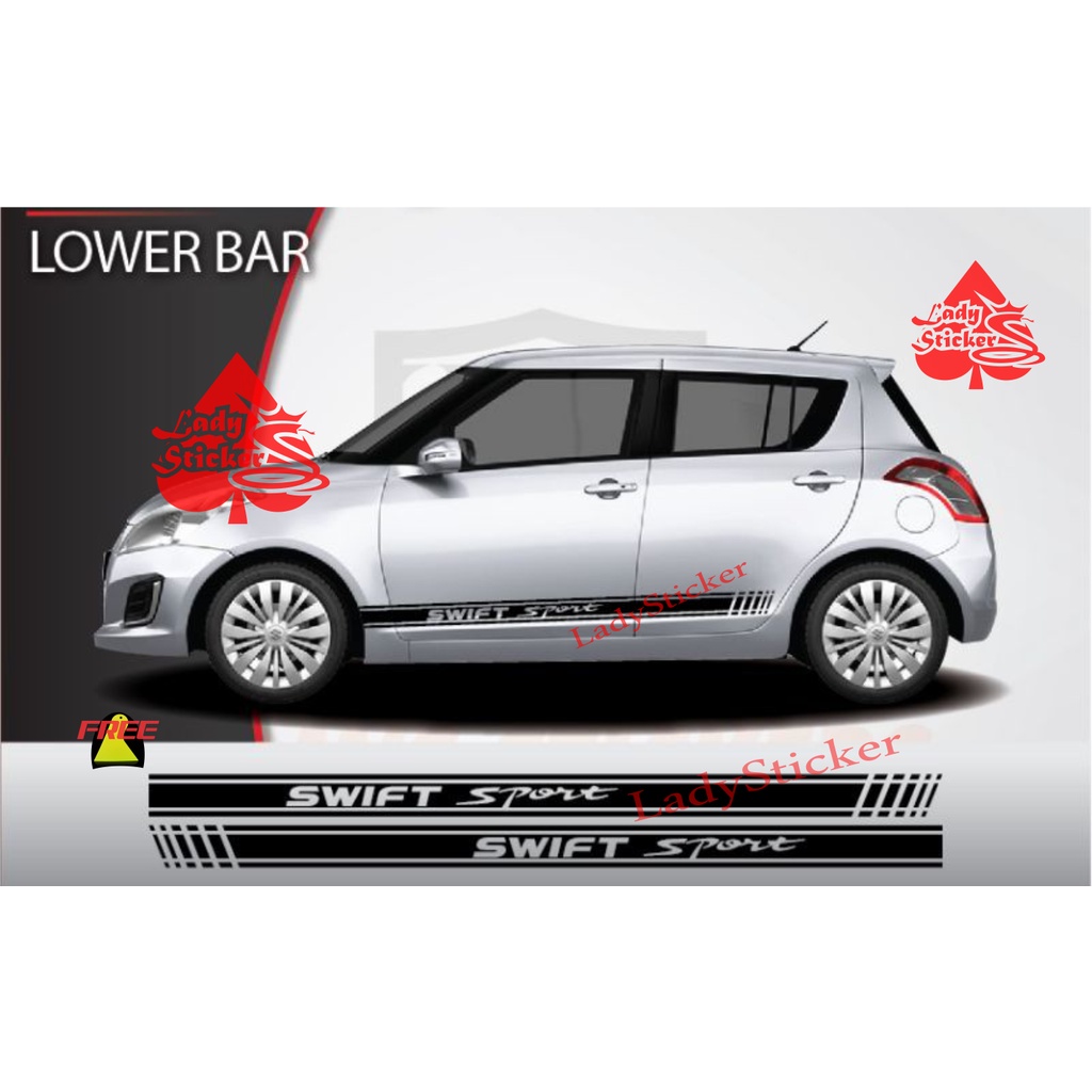 Jual STICKER STIKER MOBIL SWIFT CUTTING STICKER LIST MOBIL SUZUKI SWIFT ...