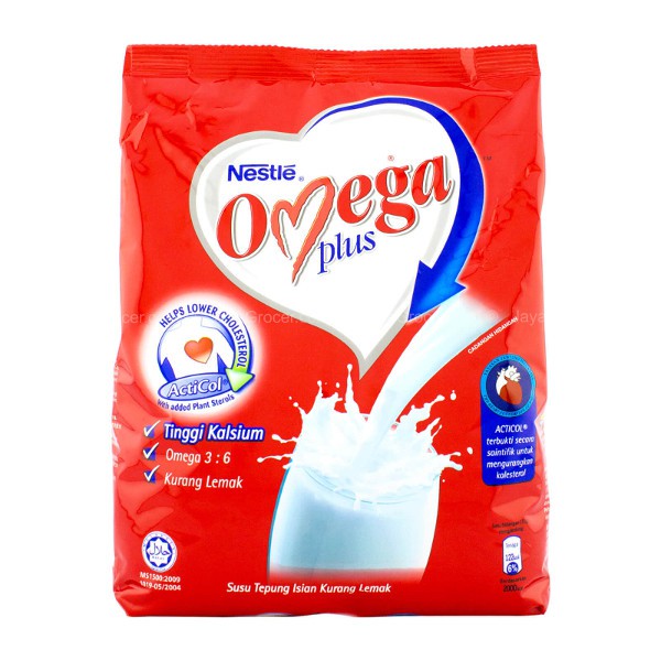 Jual Susu Bubuk Nestle Omega Plus 1kg / Low Fat High Calcium Milk ...