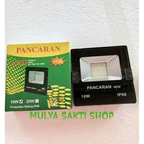 Jual Lampu Tembak Halogen / Lampu sorot LED 10W warna putih MEREK PANCARAN | Shopee Indonesia