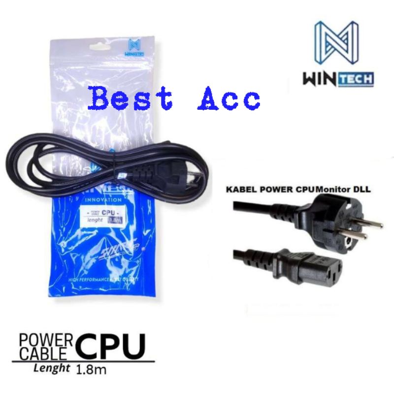 Jual Kabel Power CPU PC MAGIC COM Wintech original 100% Kabel tebal 3x0 ...