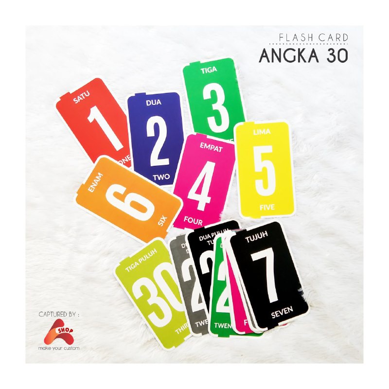 Jual Flashcard Angka dengan Ring - Mainan Edukasi Anak | Shopee Indonesia