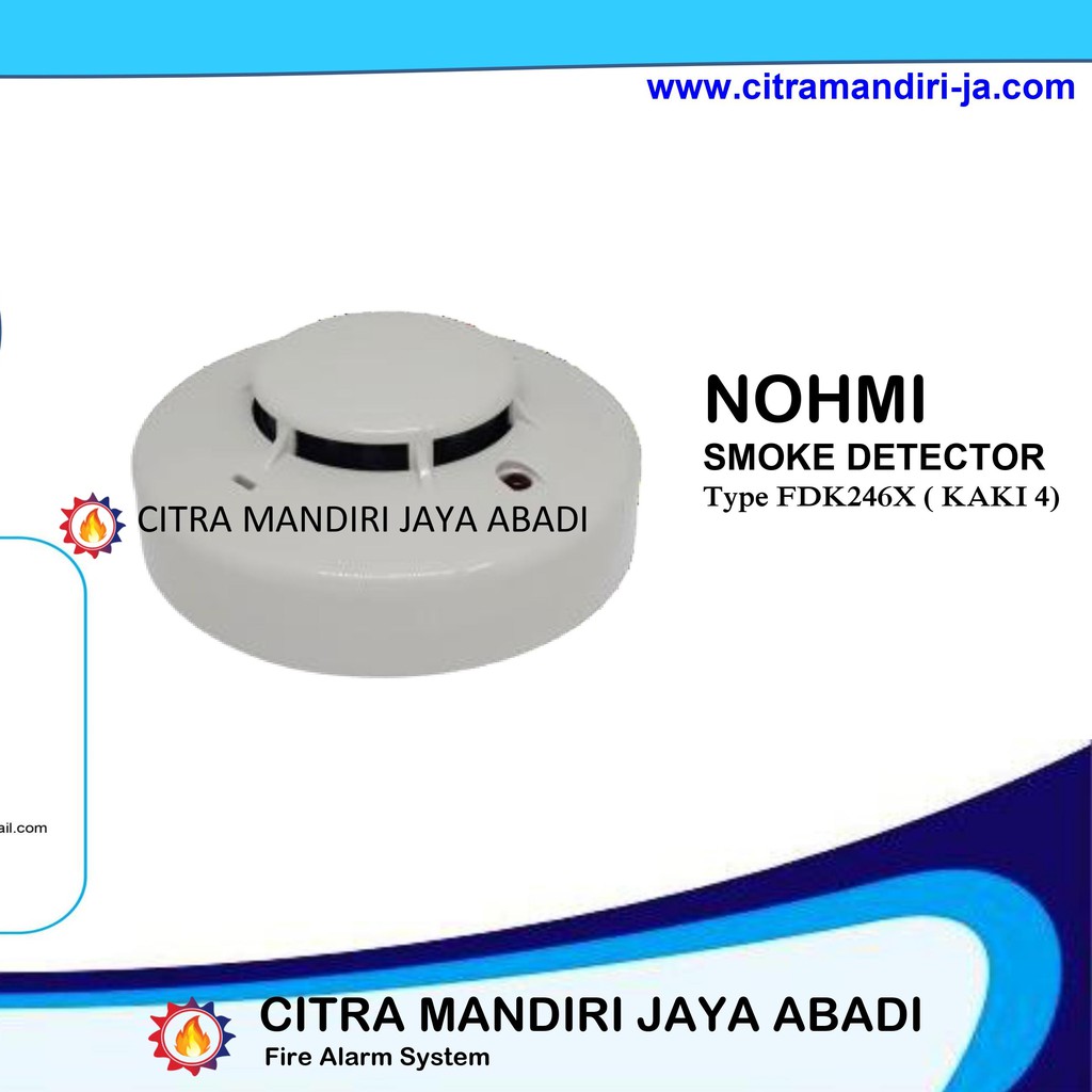 Jual Smoke Detector Nohmi made in Japan type FDK246X | Shopee Indonesia