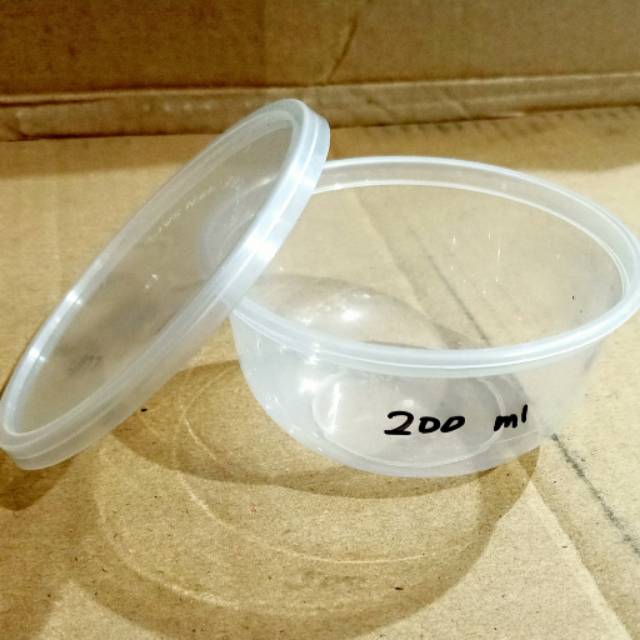 Jual Thinwall Mangkok Plastik 200 ml / Round Container (25 pcs) | Shopee Indonesia