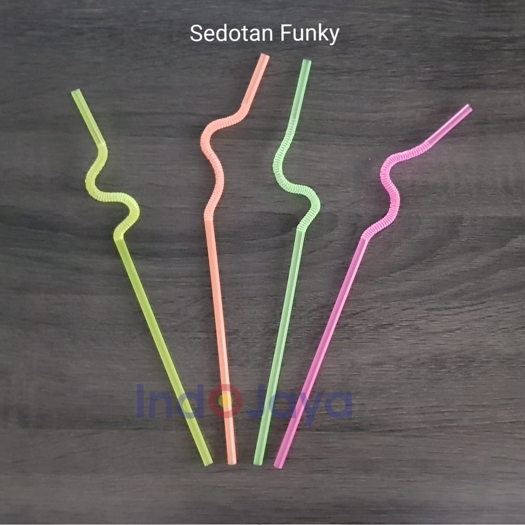 Jual SEDOTAN FUNKY / SEDOTAN BENGKOK NEON Cocok untuk mango juice, dll ...